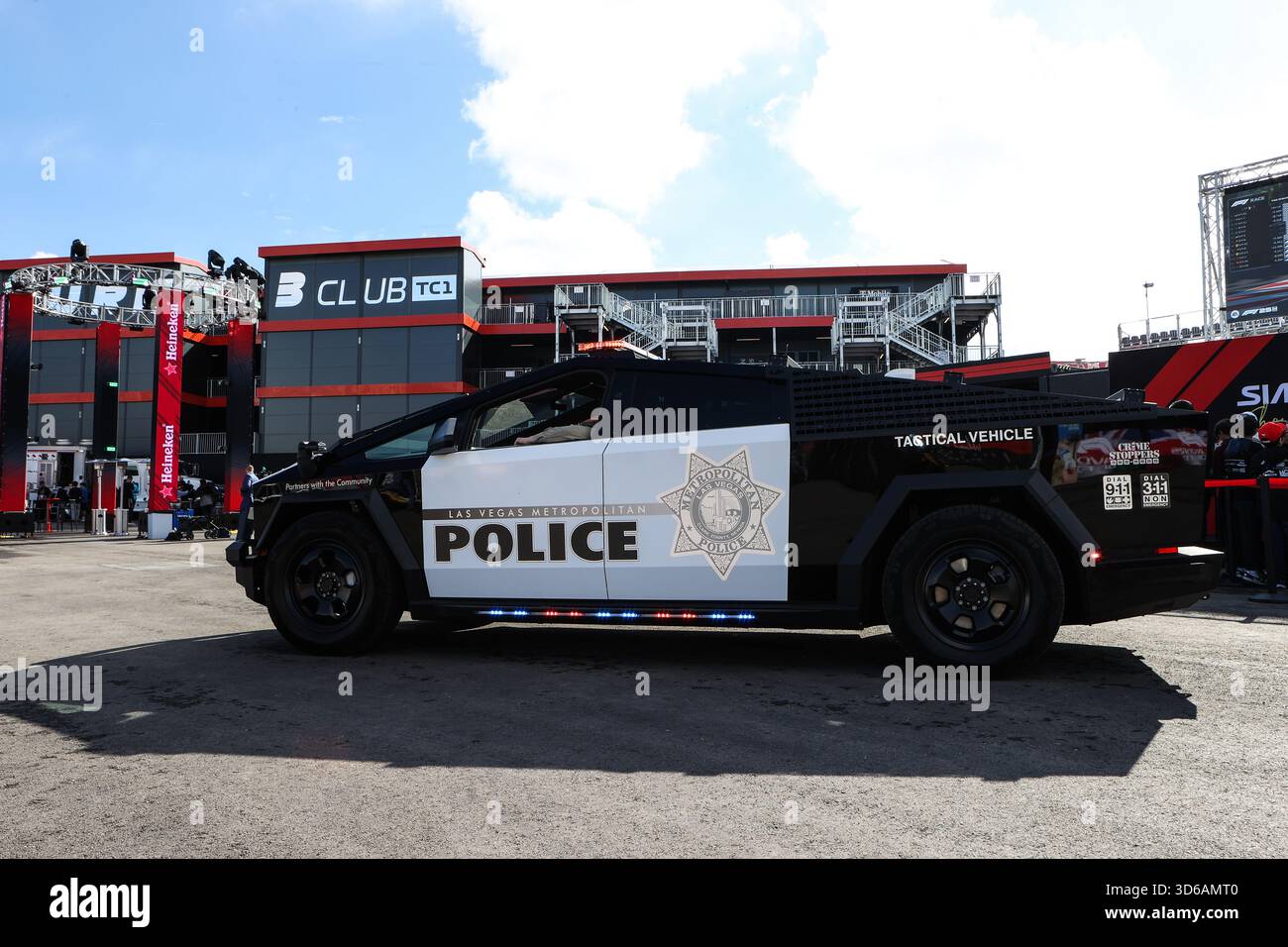 November 19, 2025: A view of the LVMPD CyberTruck Tactical vehicle on ...