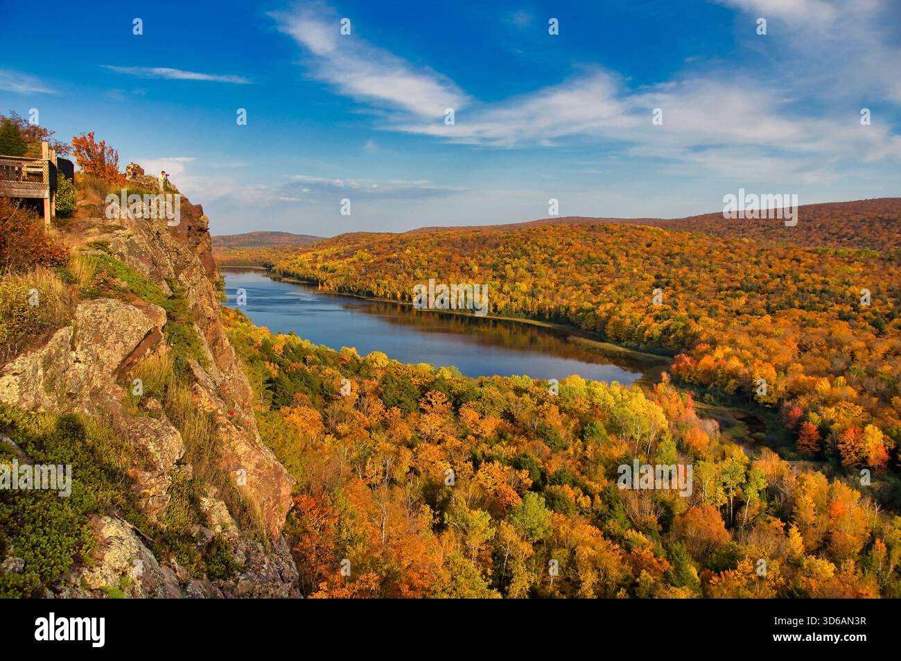 Lake of the Clouds in the Porcupine Mountains, Michigan, captured in ...