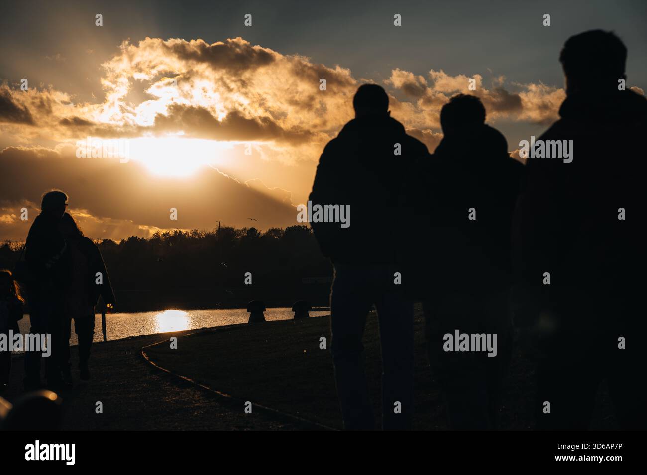 Catching the Golden Hour At Pugneys country Park Stock Photo - Alamy