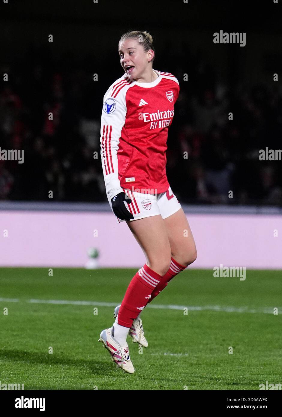 Arsenal's Alessia Russo celebrates scoring their side's first goal of ...