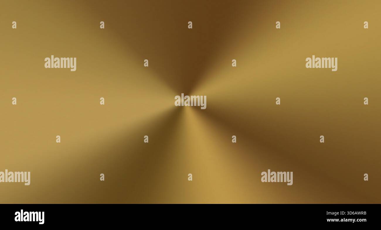 Background of gold, radial brass plate. Texture of gradient metal ...