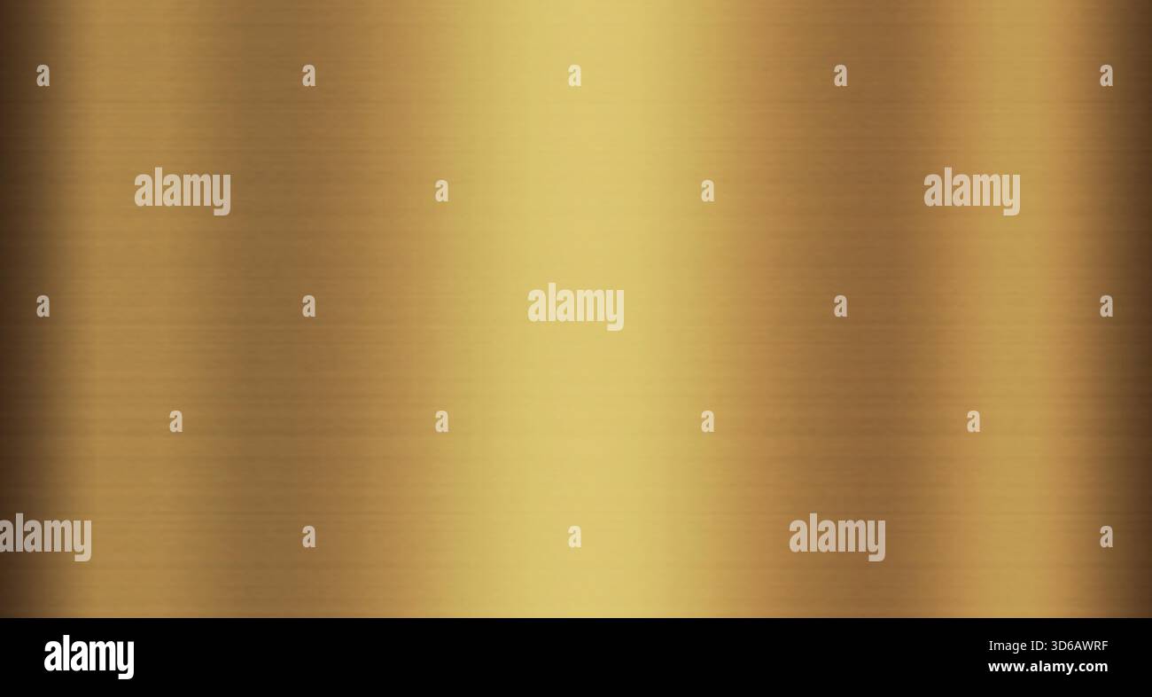 Brushed brass metal background. Gold gradient texture with light ...