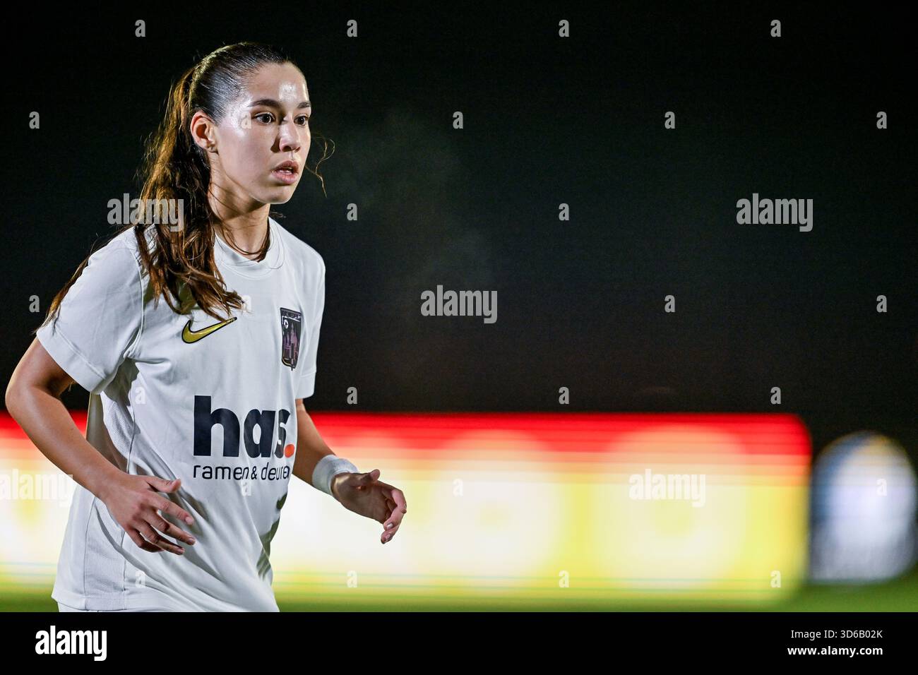 Samya Masnaoui (8) of KVC Westerlo Ladies pictured during a female ...