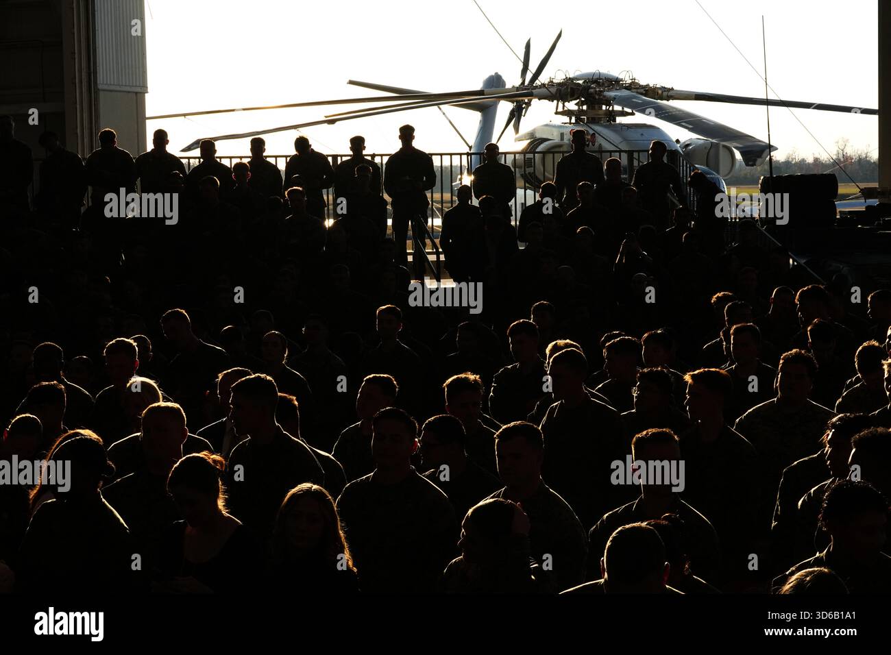 Marines and their families attend an event with first lady Melania ...
