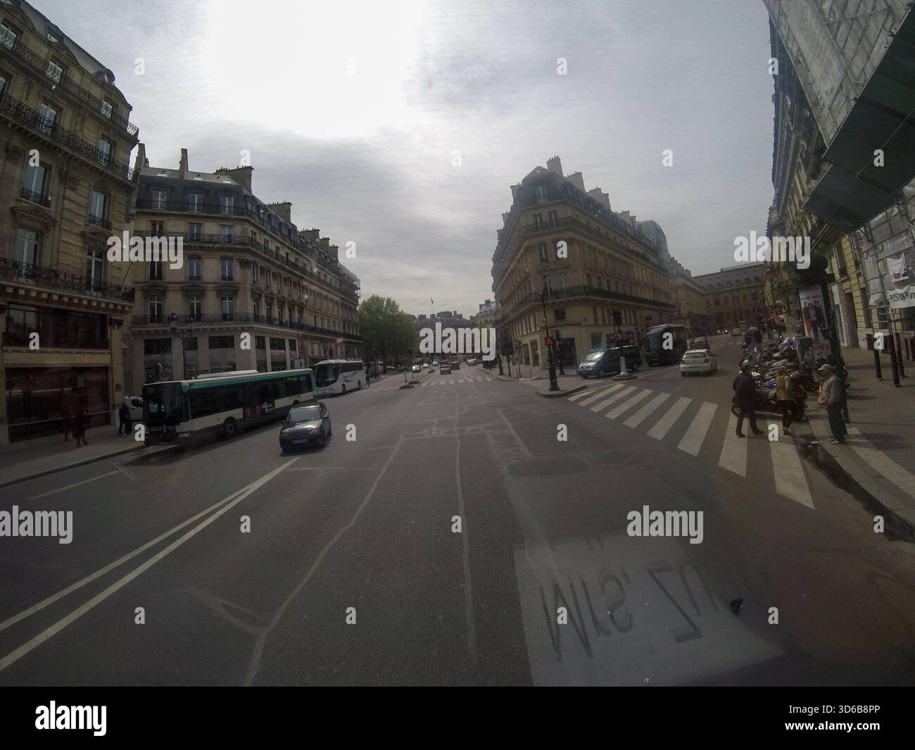 Traffic jam in the streets of Paris, an emblematic city and the capital ...