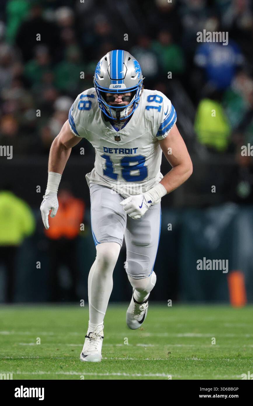 Detroit Lions wide receiver Isaac TeSlaa (18) in action during the ...