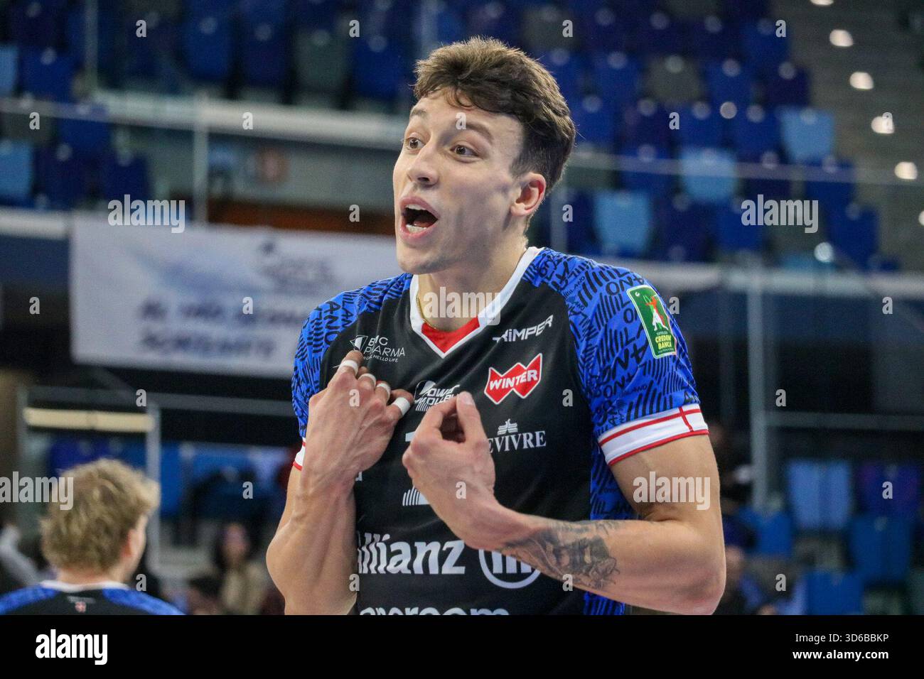 FRANCESCO RECINE (POWERVOLLEY MILANO) during Allianz Milano vs Yuasa ...