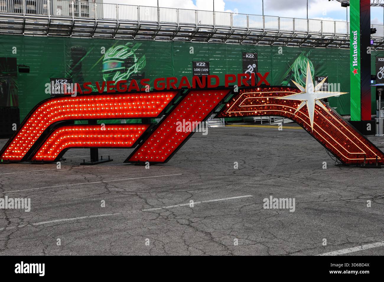 November 19, 2025: A Las Vegas Grand Prix sign on display in the Koval ...