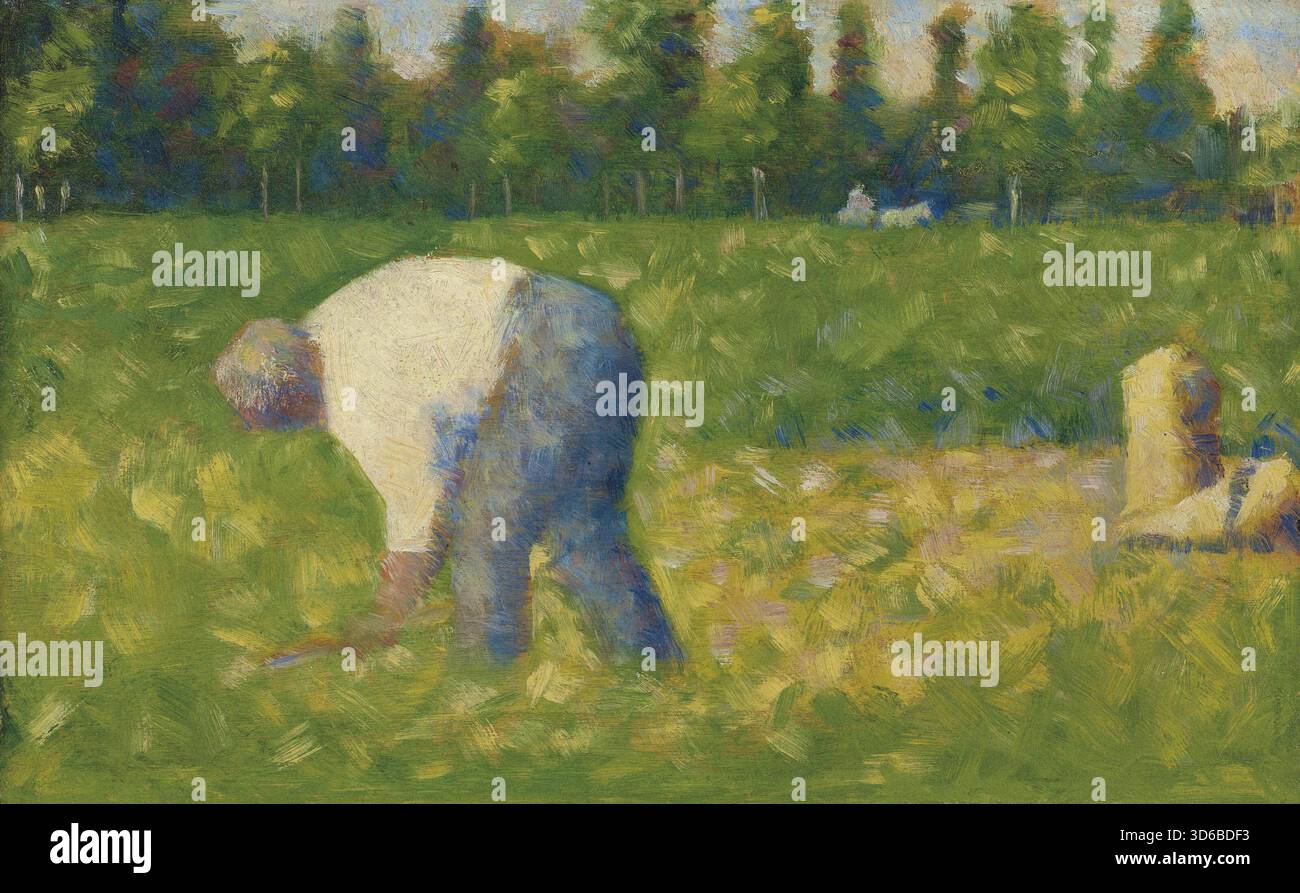 "Paysan travaillant. Painted in 1882-1883. Georges Seurat (French, 1859 ...