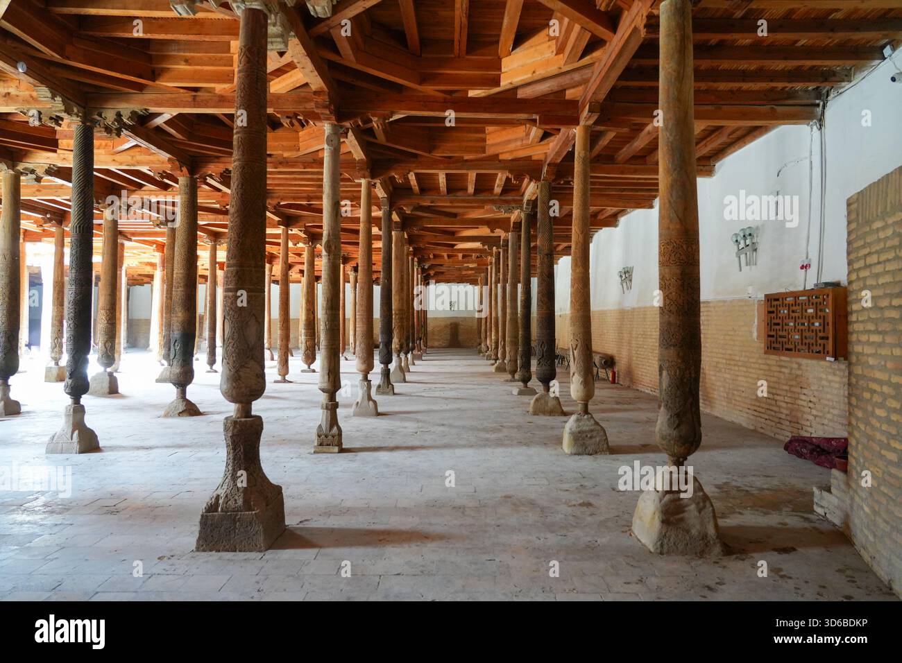 Hypostyle Hall of Juma Mosque, famous for its carved wooden columns ...