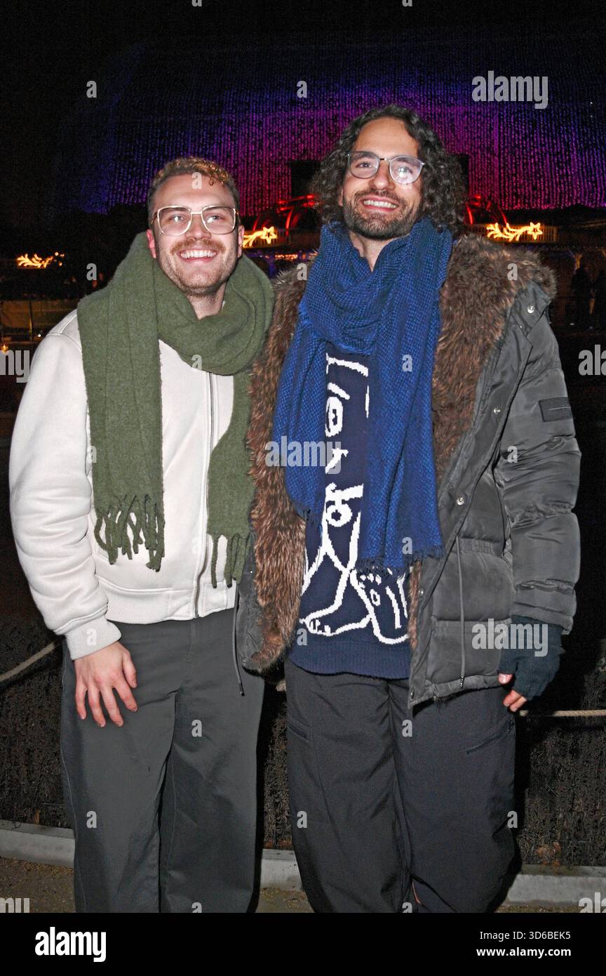 Vincent Lange and Bastian Castillo at the opening of the Christmas ...