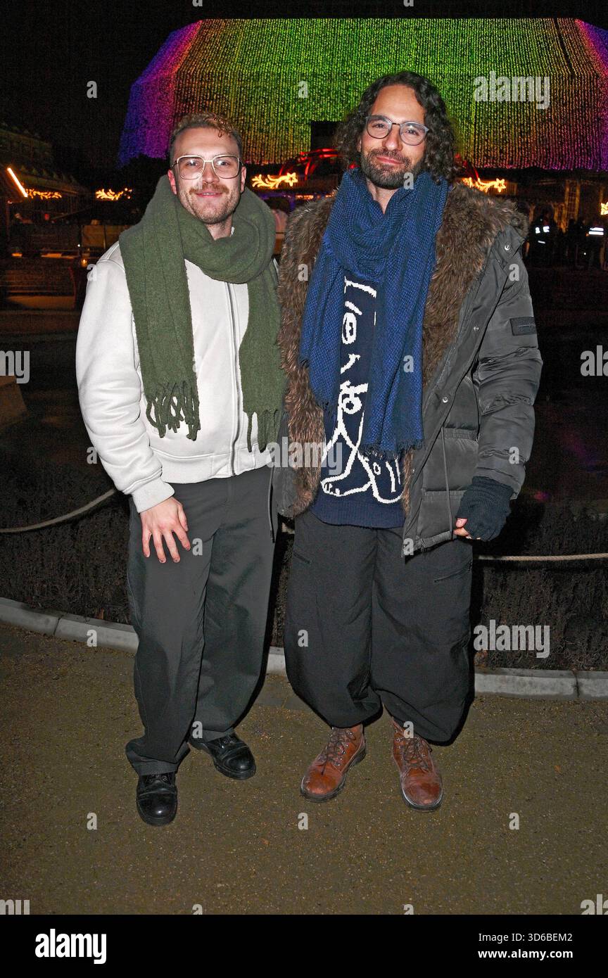 Vincent Lange and Bastian Castillo at the opening of the Christmas ...