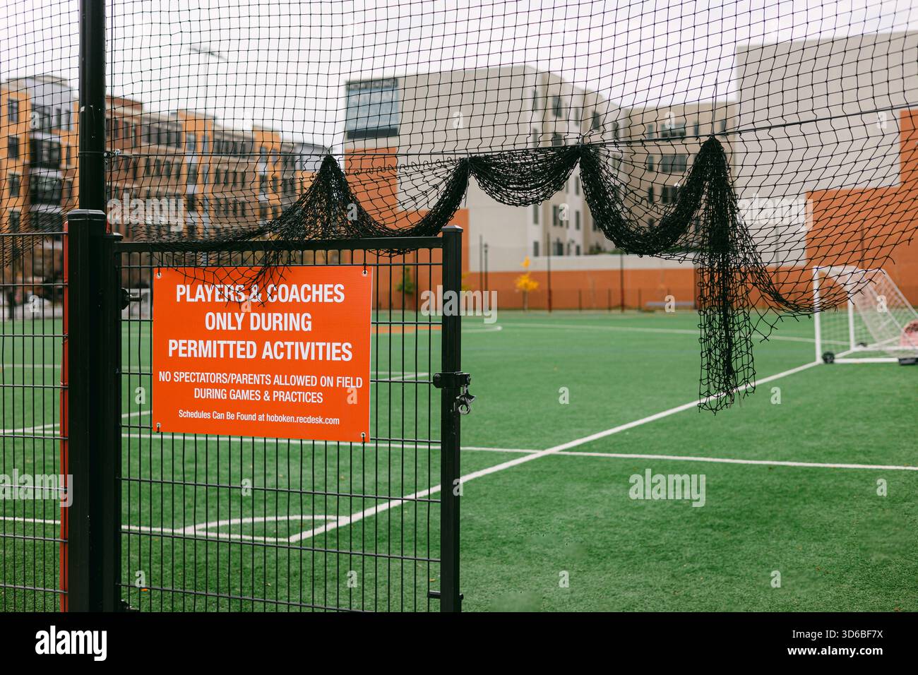 Players and coaches only during permitted activities at a soccer field ...