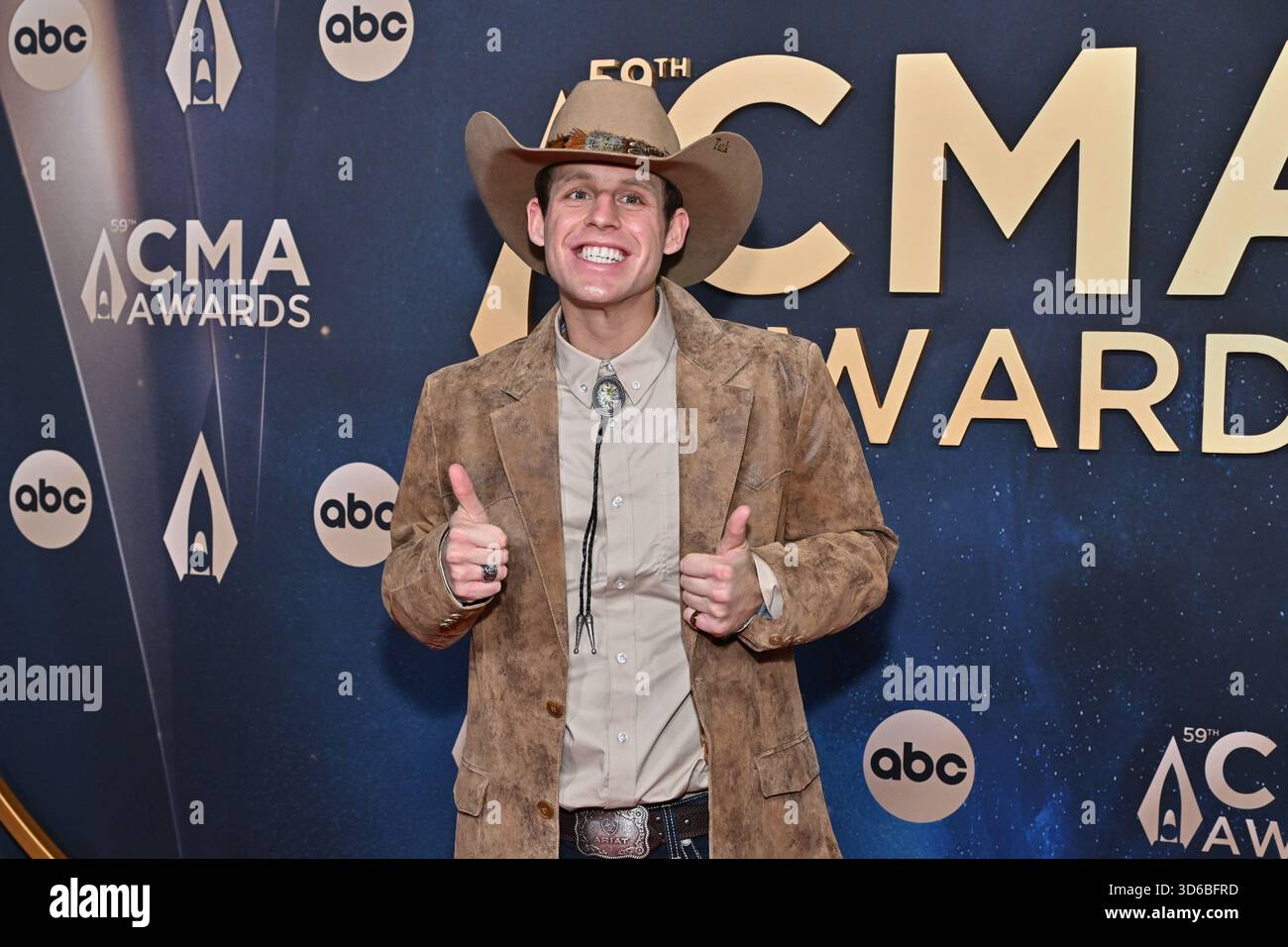 Tanner Smith arrives at the 59th Annual Country Music Association ...