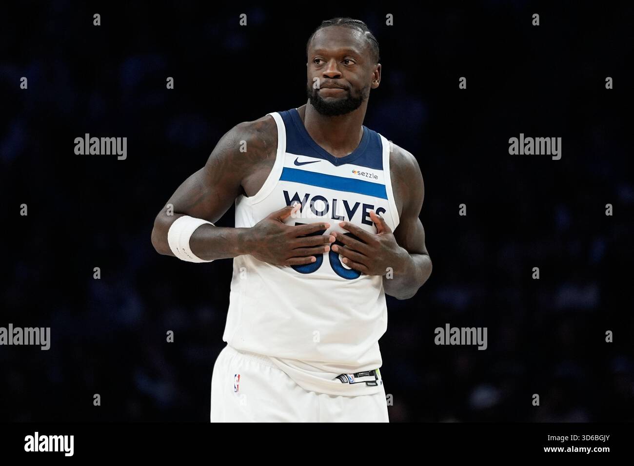 Minnesota Timberwolves forward Julius Randle (30) stands on the court ...