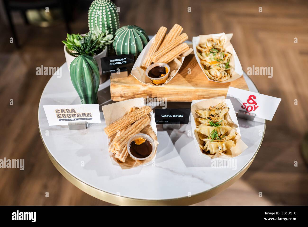A sample of food offerings on display at TD Coliseum, the revamped ...