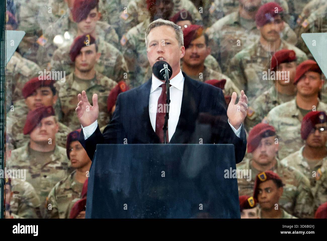 U.S. Army Secretary Dan Driscoll speaks at the America 250 celebration ...