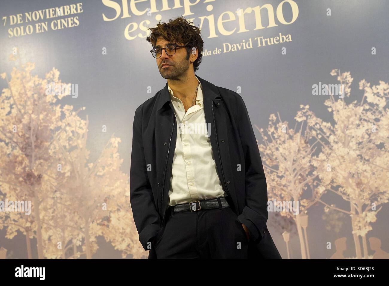 Actor David Verdaguer poses at the photocall of the film 'Siempre es ...