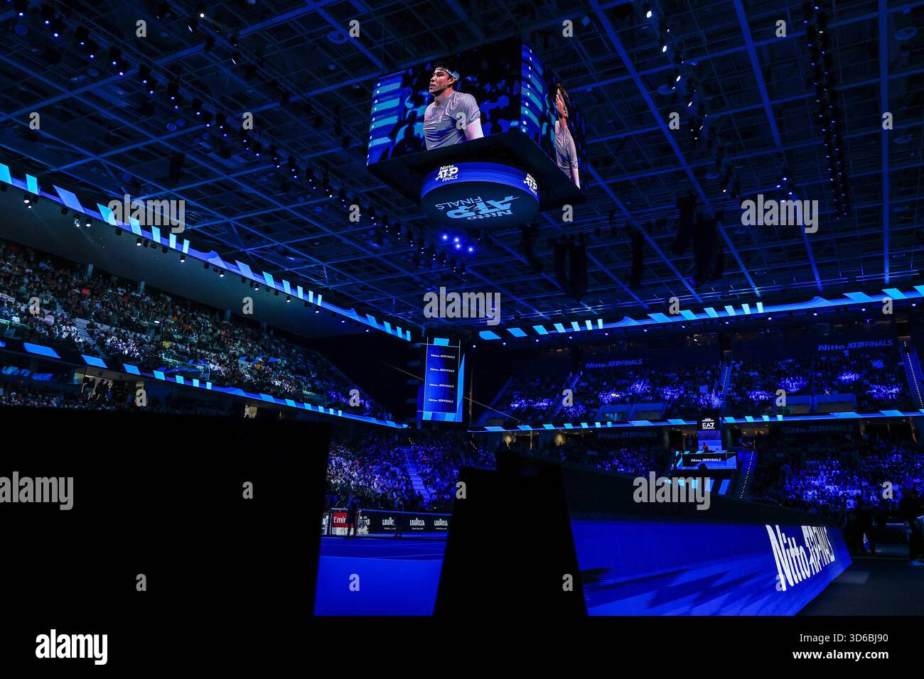 A general view inside the ATP Arena during day six of the Nitto ATP ...
