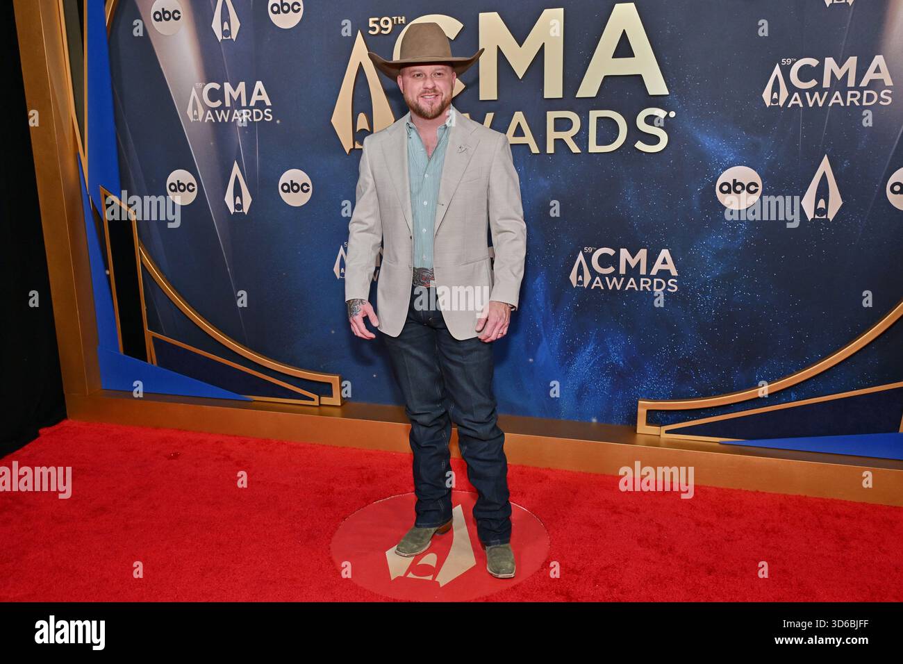 Cody Johnson arrives at the 59th Annual Country Music Association ...