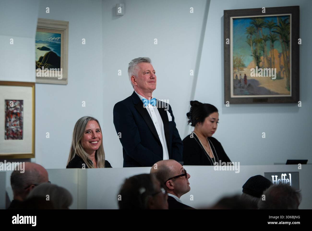 Robert Heffel is pictured at an auction of artworks which belonged to ...