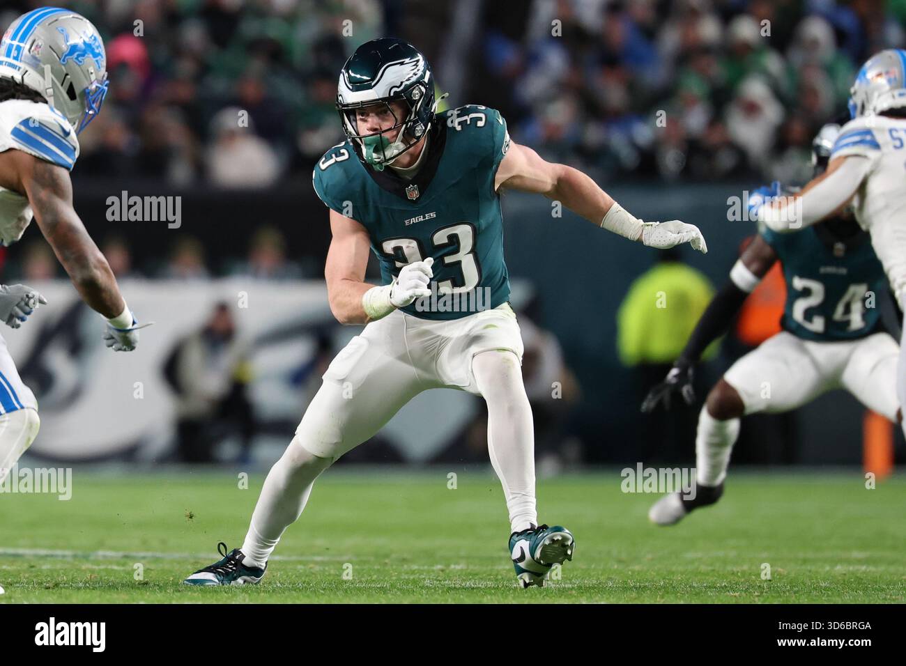 Philadelphia Eagles cornerback Cooper DeJean (33) in action during the ...