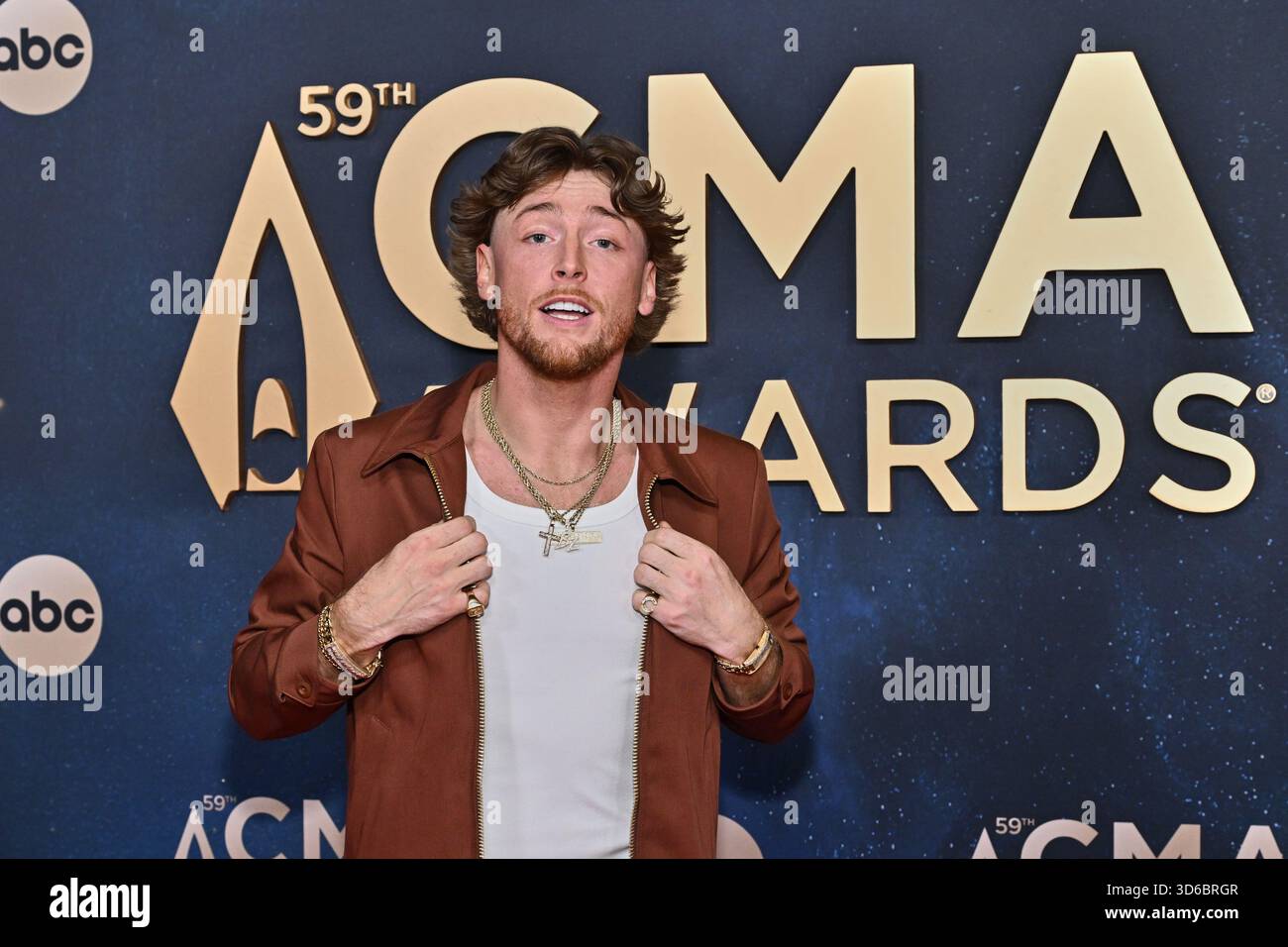 Bailey Zimmerman arrives at the 59th Annual Country Music Association ...