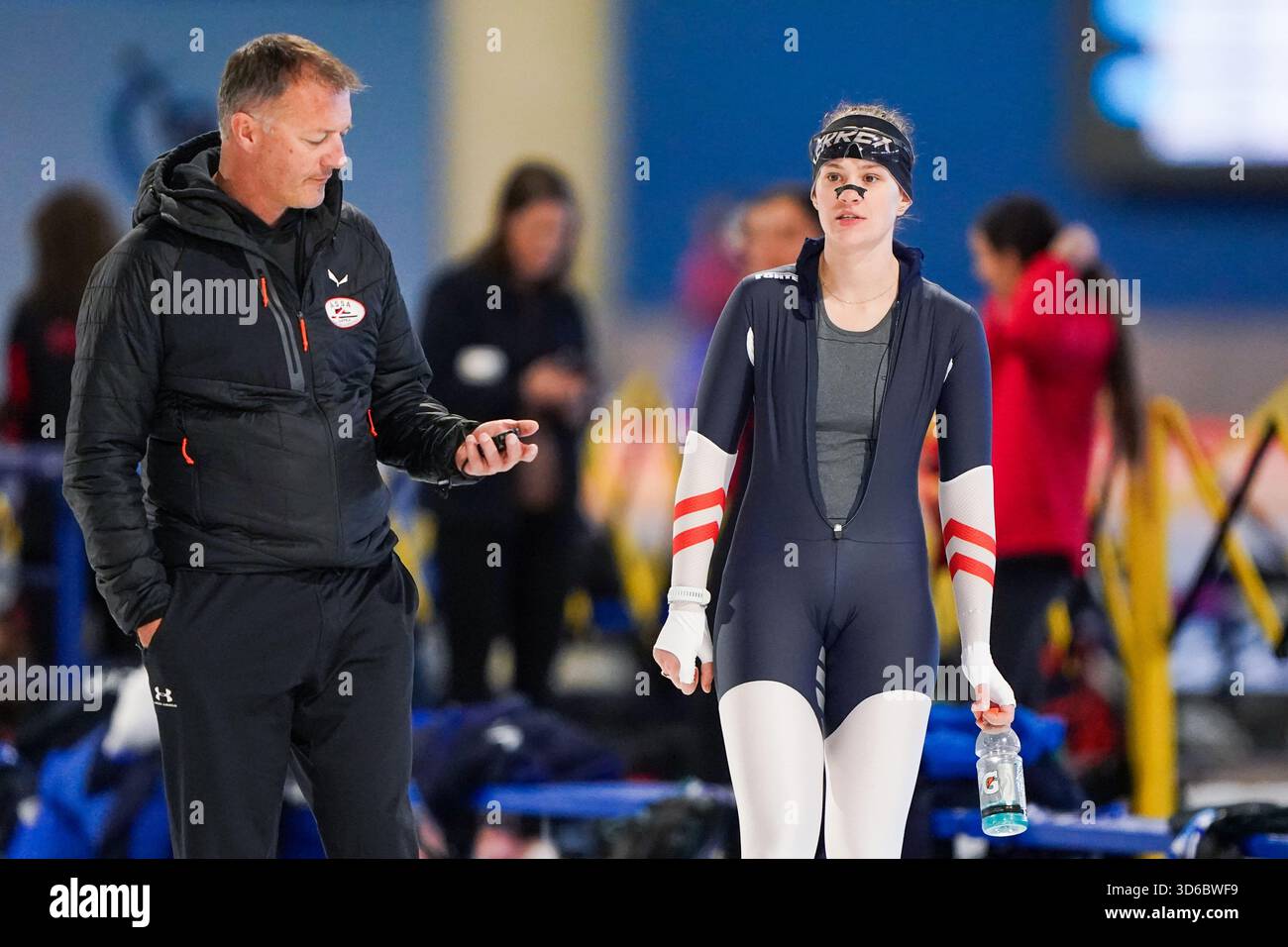 CALGARY, CANADA - NOVEMBER 19: Anna Molnar of Austria during a training ...