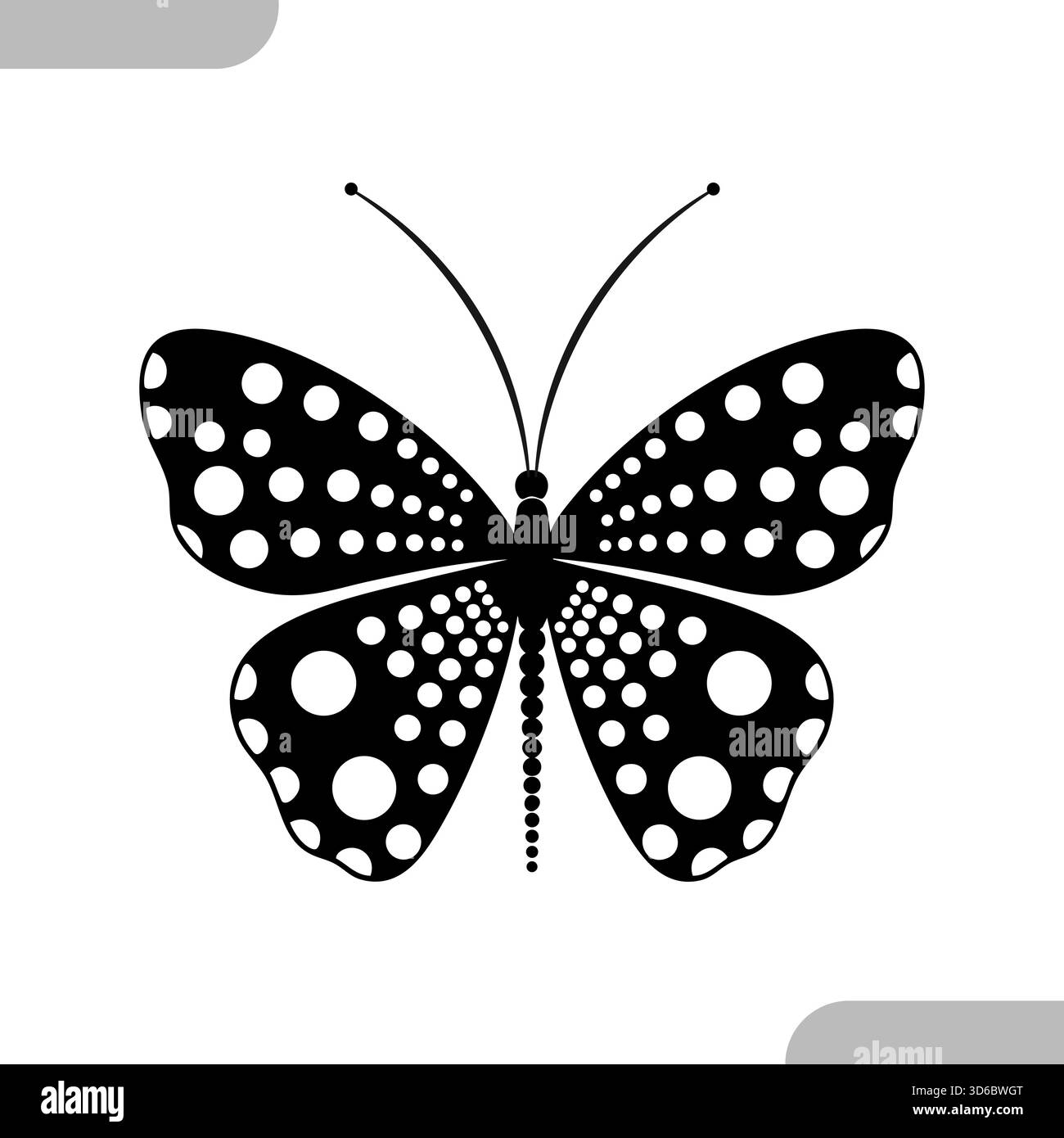 Vector illustration black polka Black and White Stock Photos & Images ...
