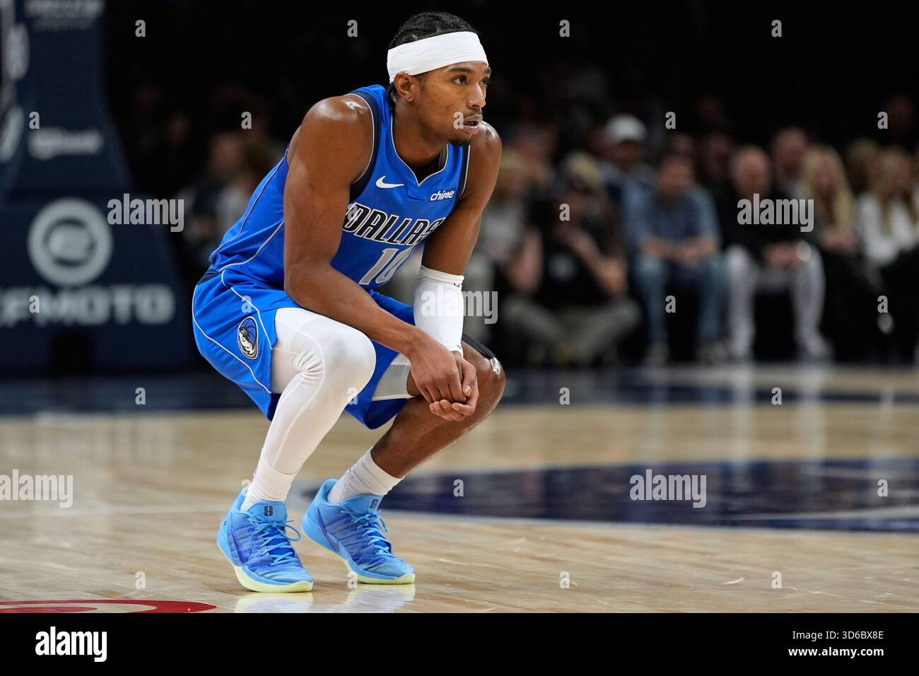 Dallas Mavericks guard Brandon Williams (10) looks on during the first ...
