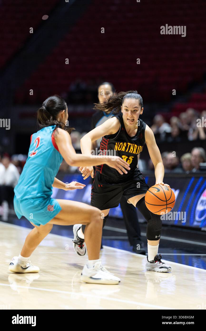 SAN DIEGO, CA - NOVEMBER 12: California State University Northridge Guard Rita Nazário (33 ...