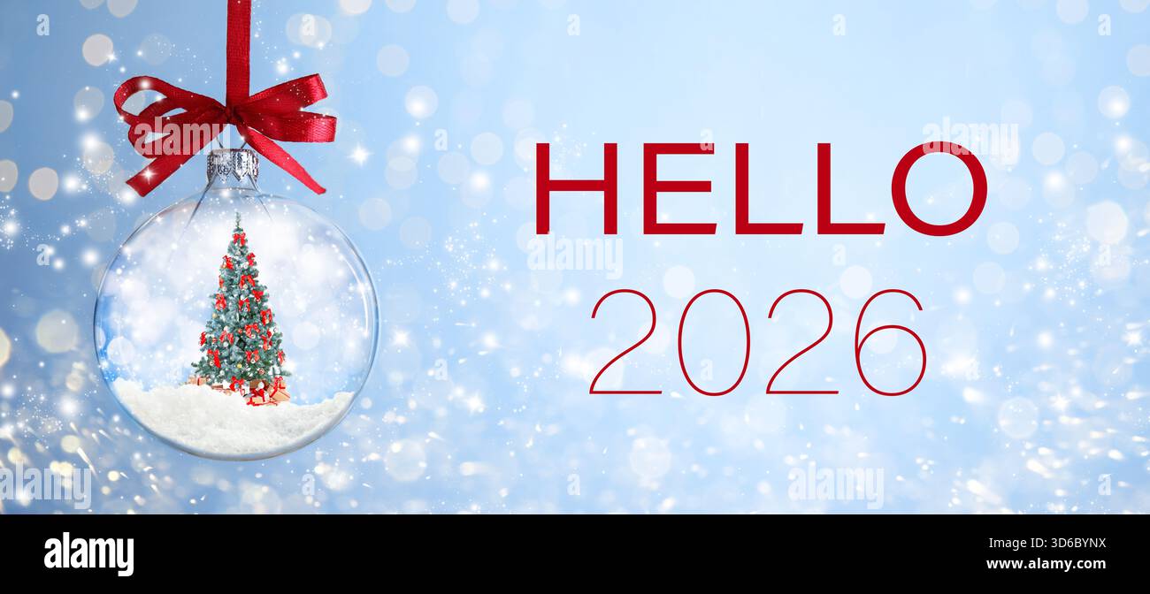2026 snow globe bright hi-res stock photography and images - Alamy