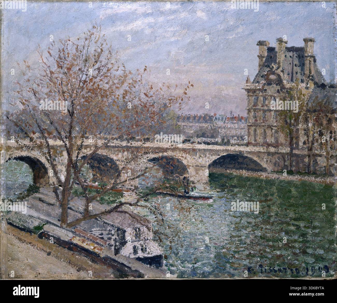 "Le Pont Royal et le Pavillon de Flore (1903). Camille Pissarro (French ...
