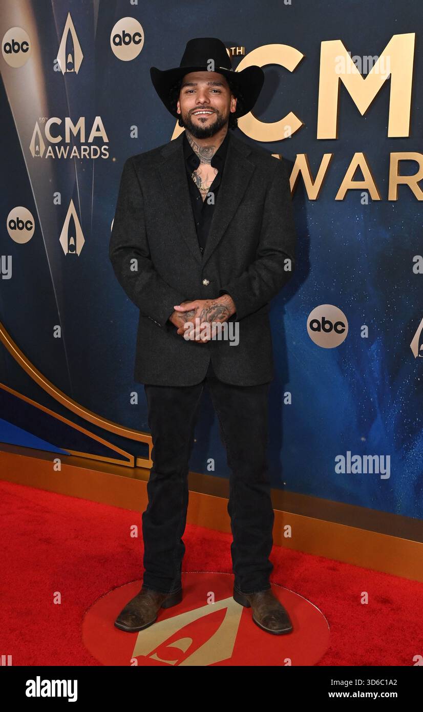 Chris Linton arriving at the 59th Annual Country Music Association ...
