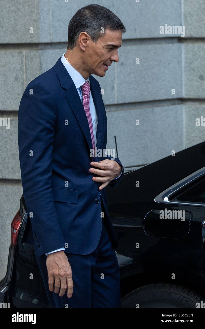 Pedro Sánchez, Spanish Prime Minister attends the plenary session of ...