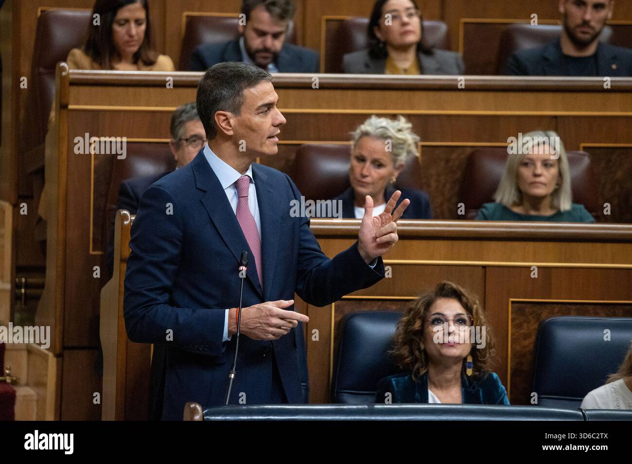 Pedro Sánchez, Spanish Prime Minister attends the plenary session of ...
