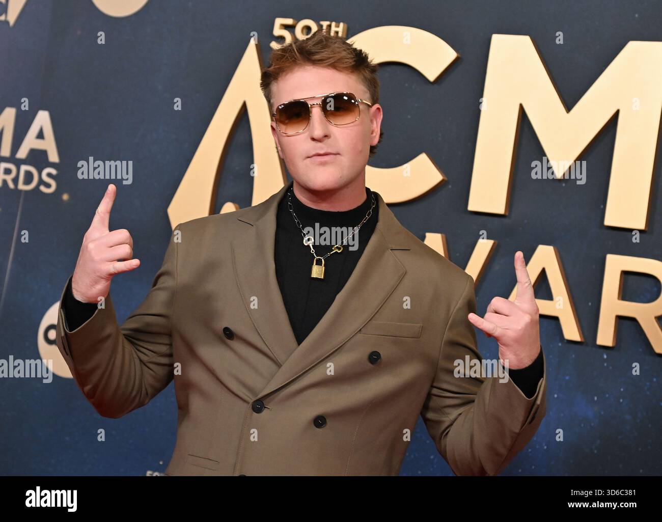 Graham Barham arriving at the 59th Annual Country Music Association ...