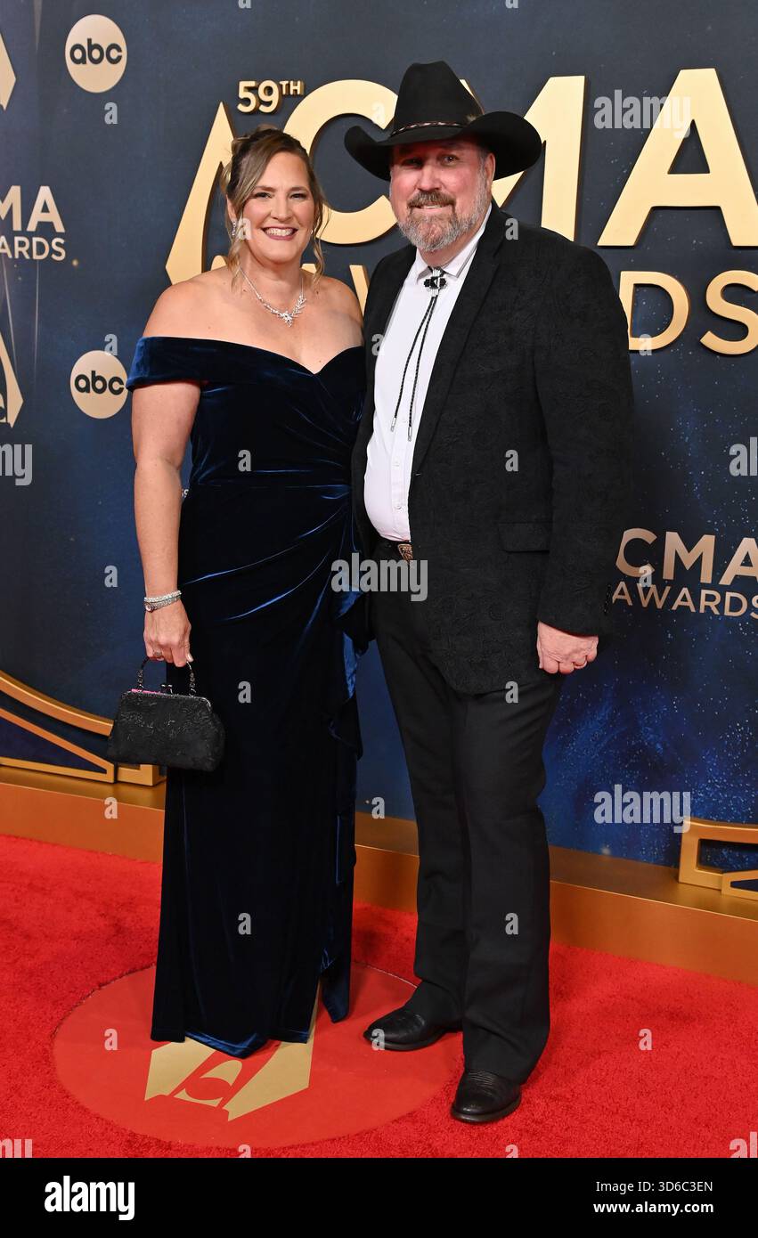 Matt Rovey arriving at the 59th Annual Country Music Association Awards ...