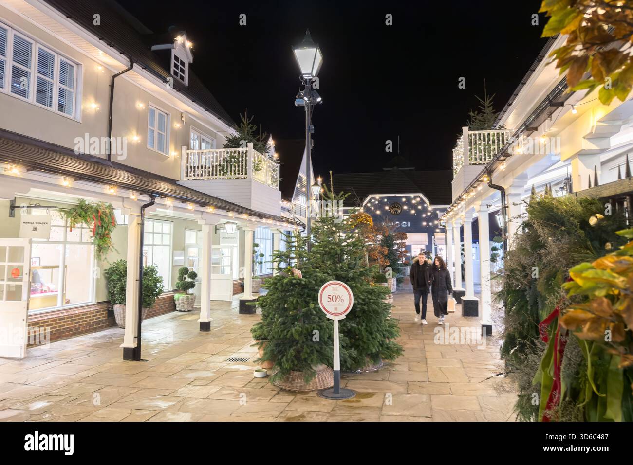 General view of Bicester Village on November 18, 2025 in Bicester ...