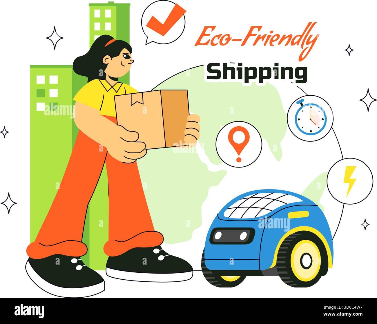 Future shipping vector vectors Cut Out Stock Images & Pictures - Alamy