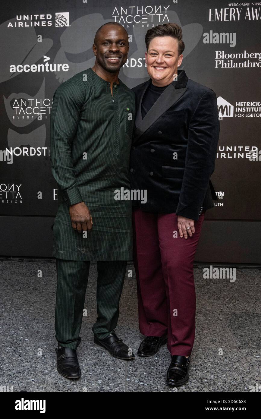 Gbenga Akinnagbe and Amy Harclerode attend Hetrick-Martin Institute’s ...