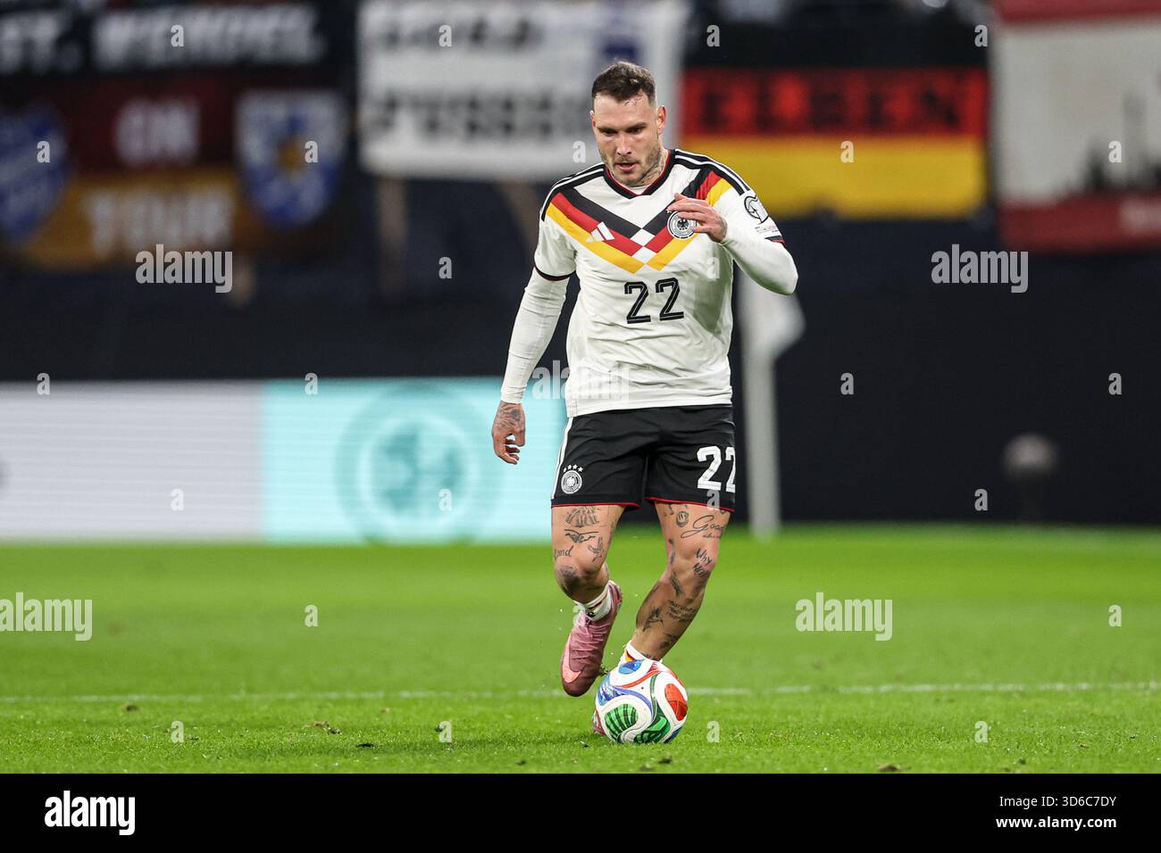 David Raum of Germany seen in action during European World Cup ...