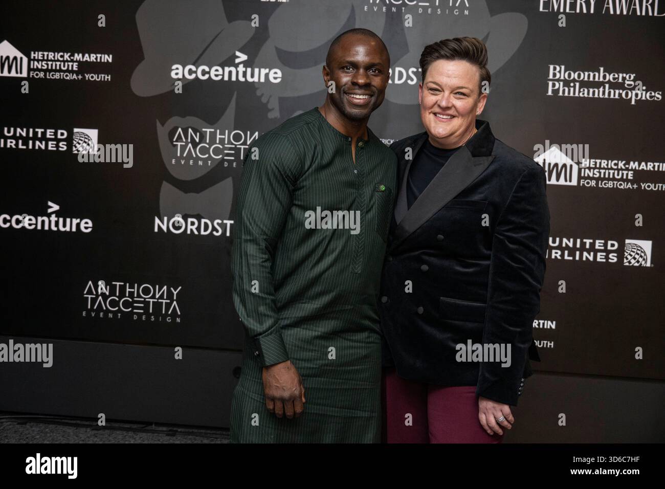 Gbenga Akinnagbe and Amy Harclerode attend Hetrick-Martin Institute’s ...