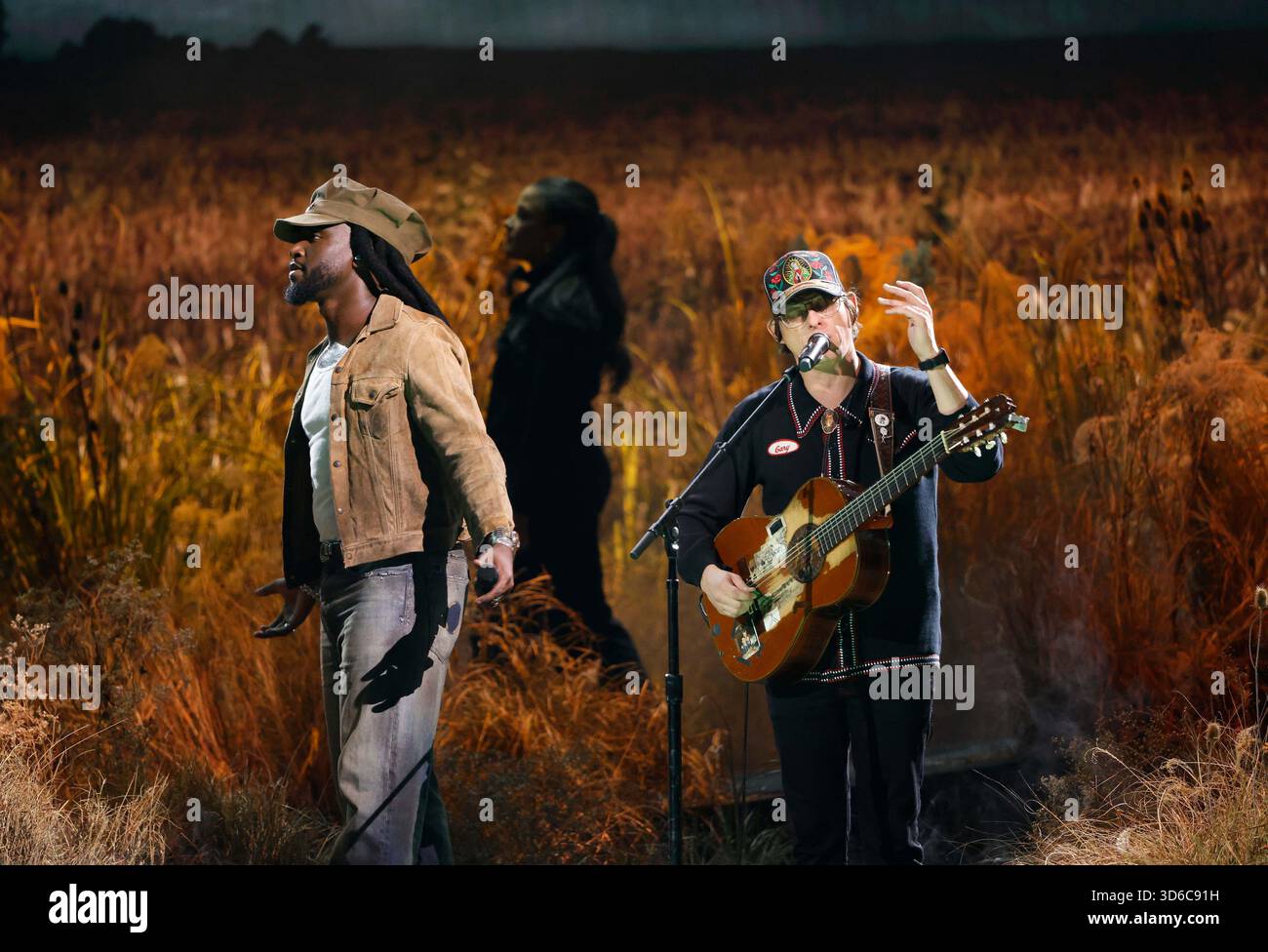 (L-R) Shaboozey and Stephen Wilson Jr. perform onstage during the 59th ...