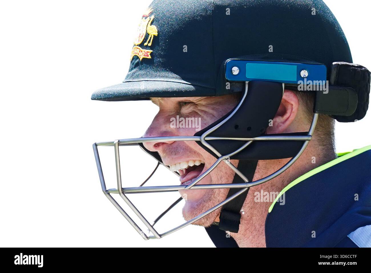 Australia's Steve Smith smiles during a nets session at the Optus ...