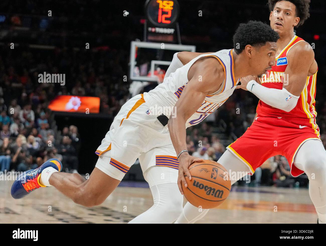 Phoenix Suns forward Ryan Dunn (0) during of an NBA basketball game ...