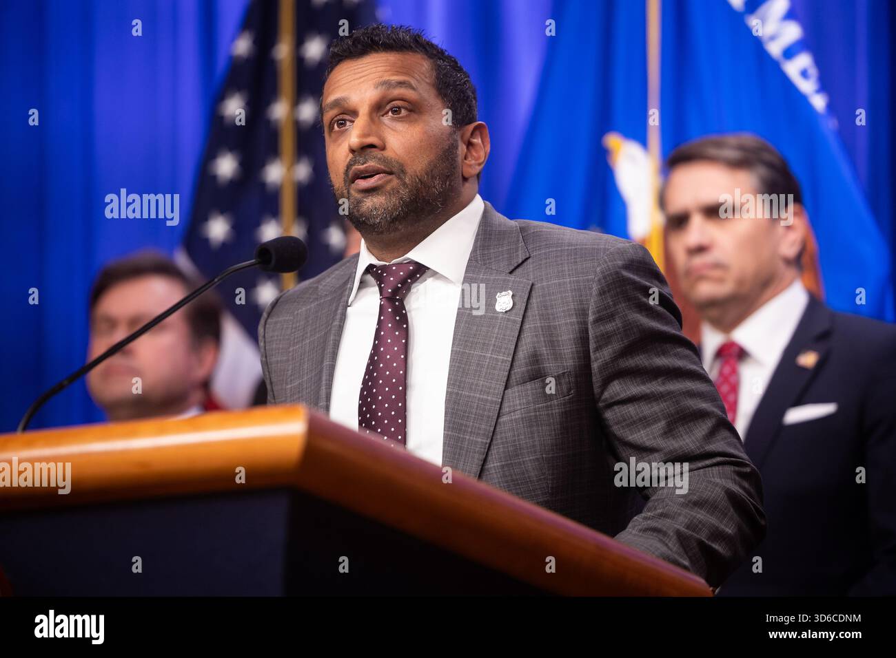 Federal Bureau of Investigation (FBI) Director Kash Patel speaks during ...