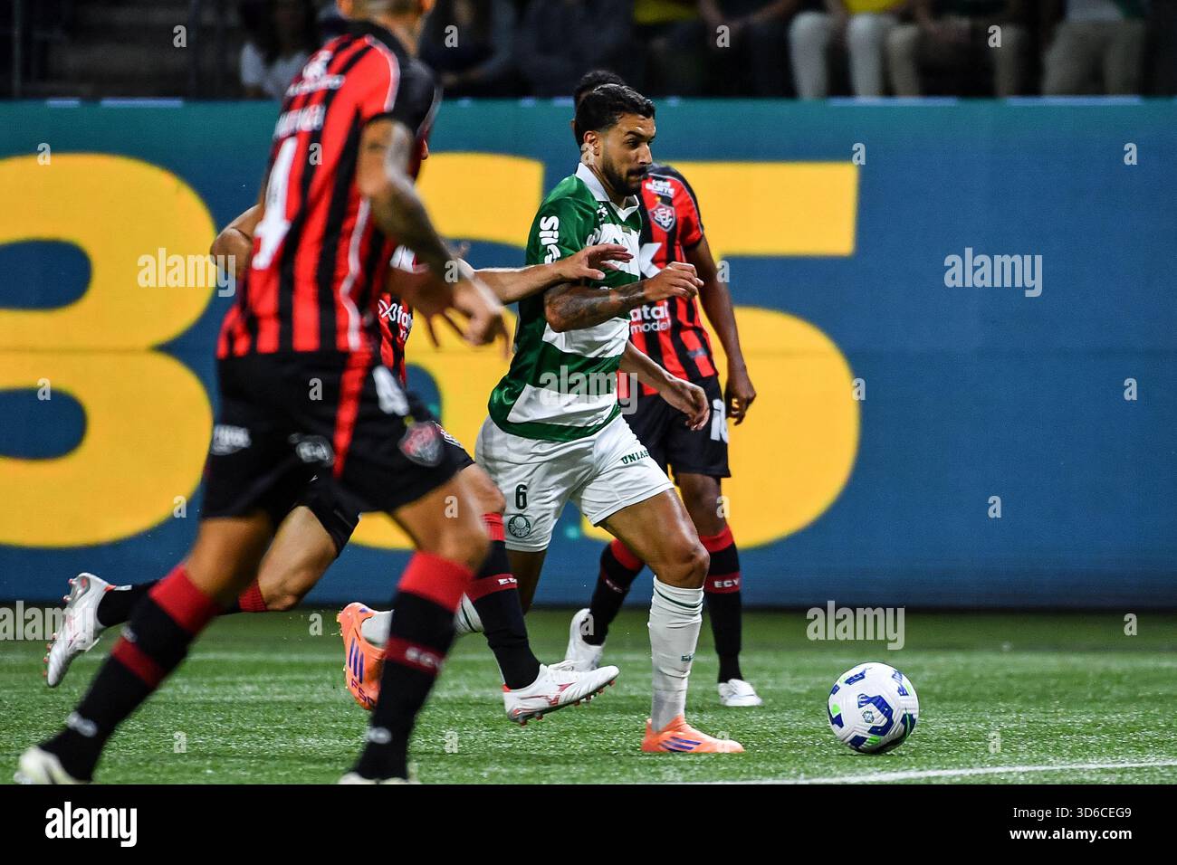 Jefte of Palmeiras (Center) during the game between Palmeiras and ...
