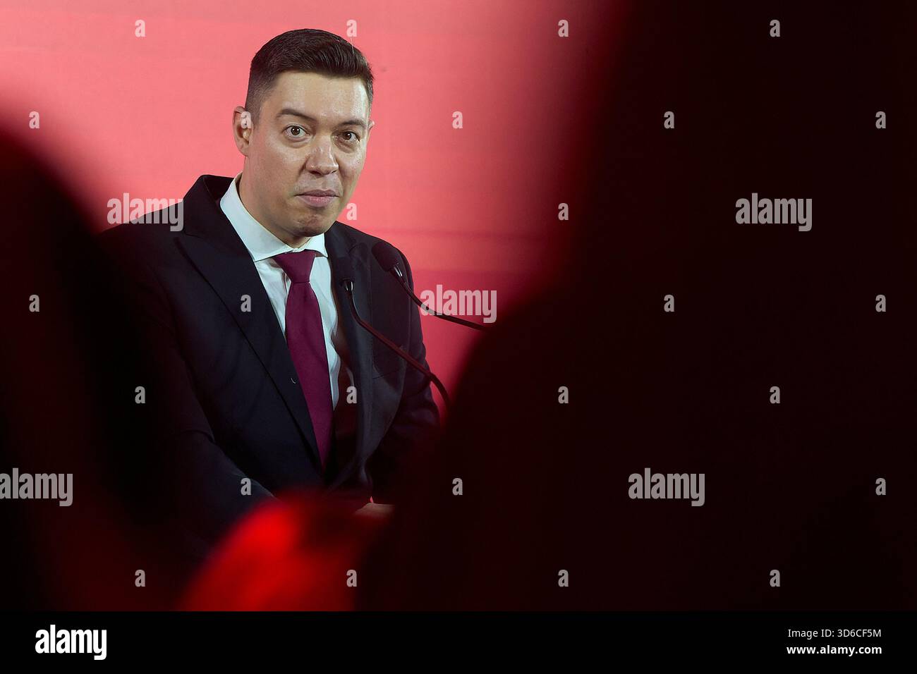 Bucharest, Romania. 19th Nov, 2025: Andrei Trocan, deputy mayor of ...
