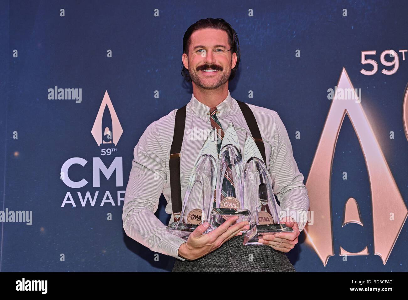 XXX poses in the press room during the 59th Annual Country Music ...